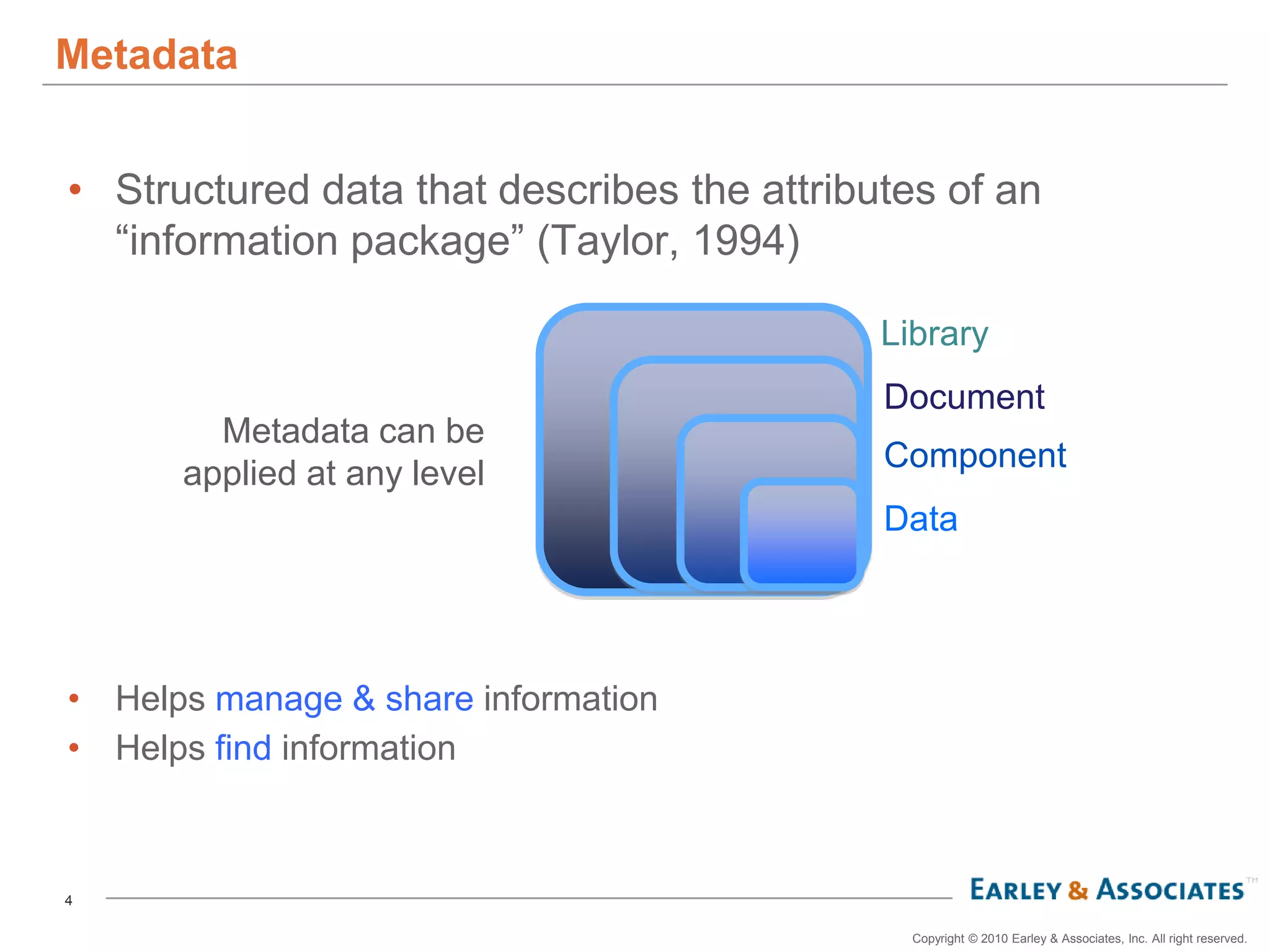 Metadata, Taxonomy and Tagging | PPTX