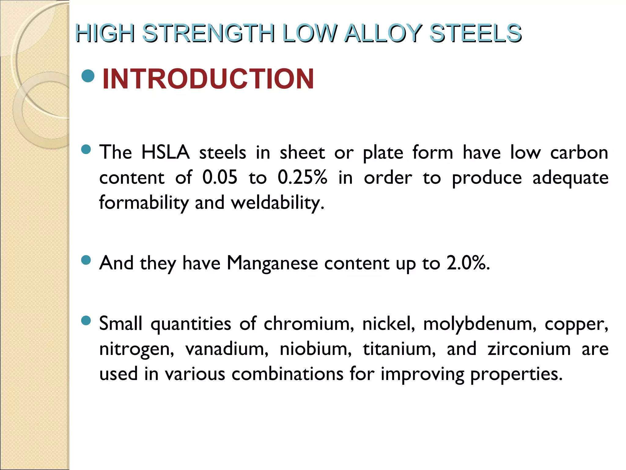 Hsla steels | PPT
