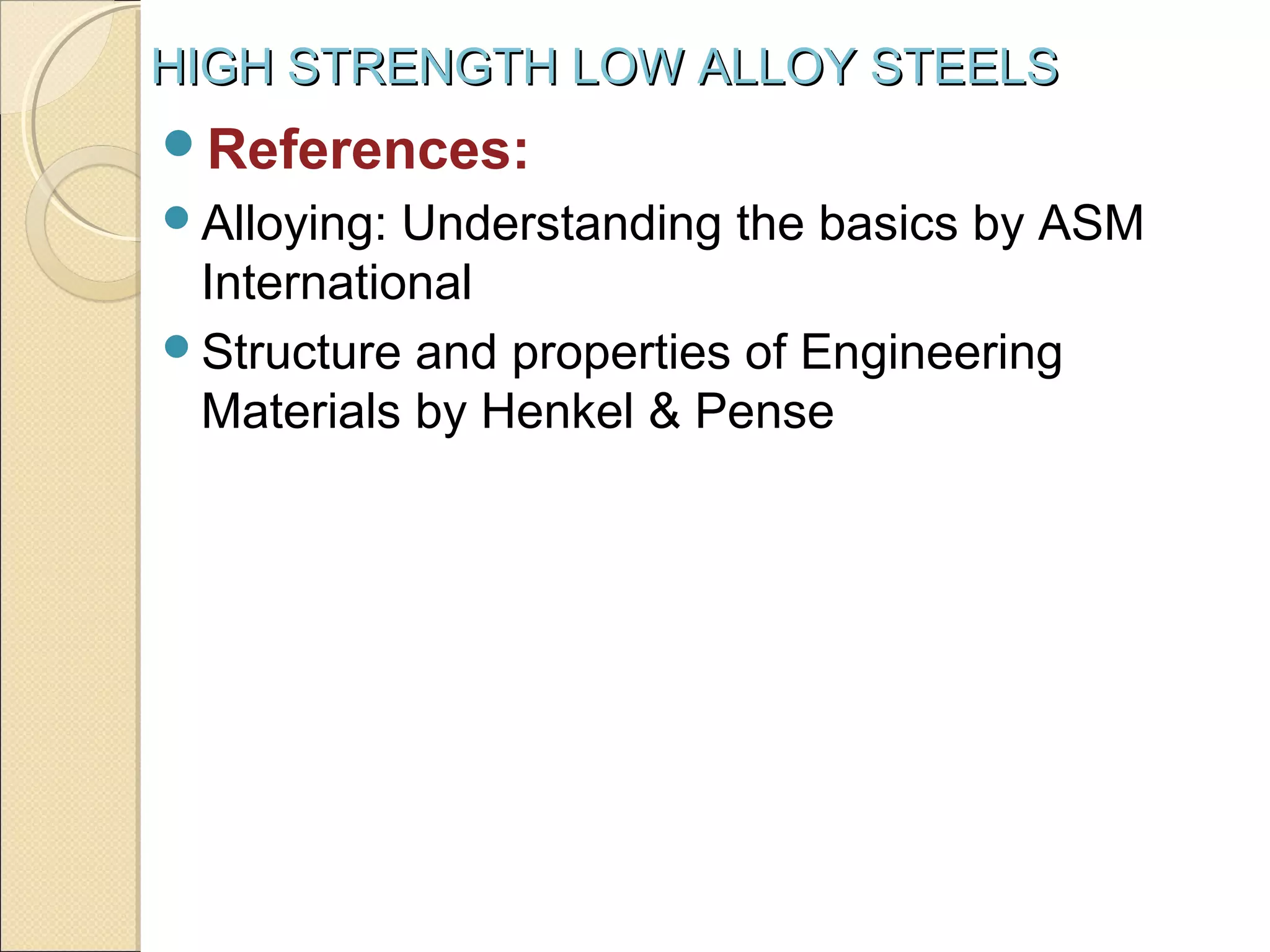 Hsla steels | PPT