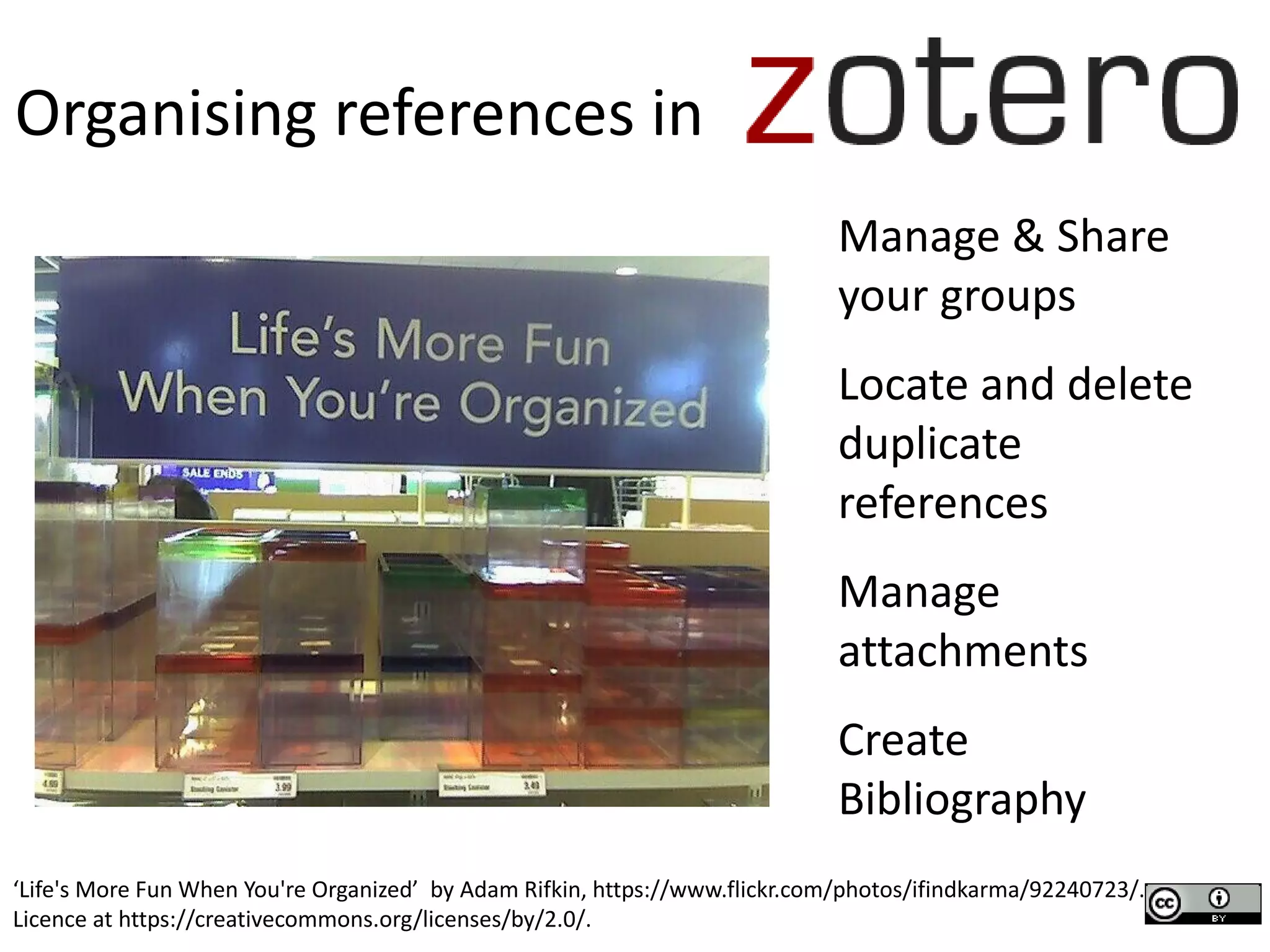 Using Reference Management Tools: EndNote and Zotero | PDF