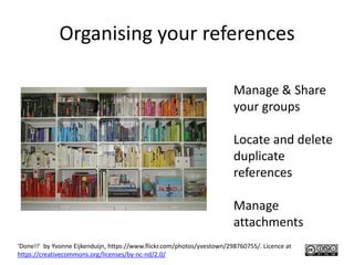 Using Reference Management Tools: EndNote and Zotero | PDF