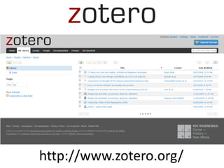 Using Reference Management Tools: EndNote and Zotero | PDF
