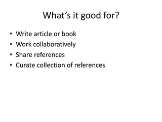 Using Reference Management Tools: EndNote and Zotero | PDF
