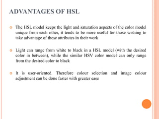 HSL & HSV colour models | PPTX