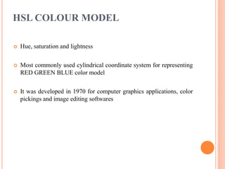 HSL & HSV colour models | PPTX