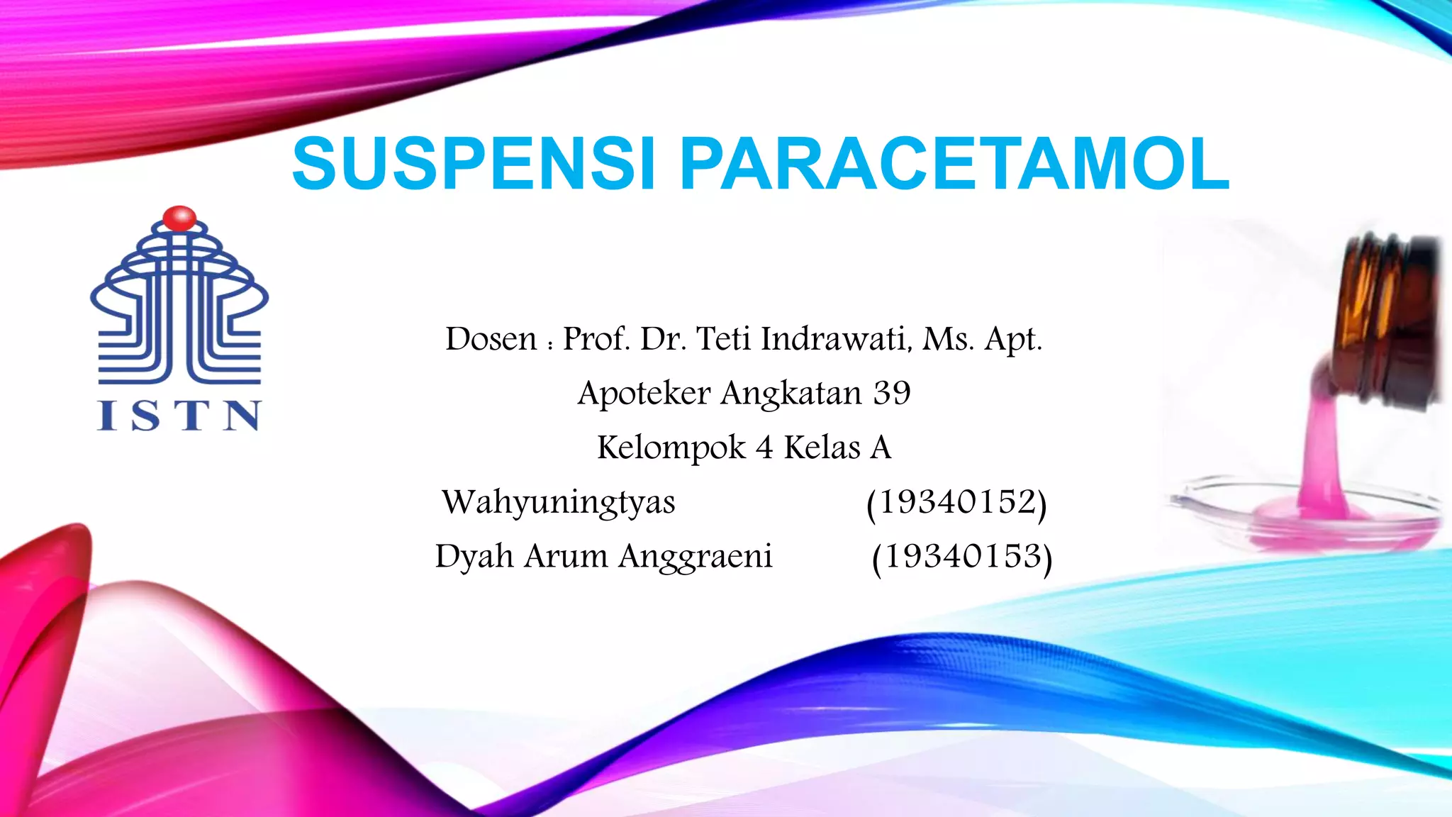 Produksi Sediaan suspensi paracetamol yang baik | PPTX