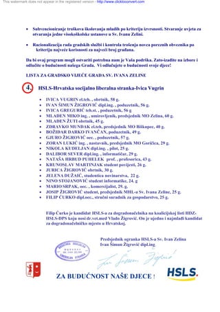 POBJEDNIČKA LISTA HSLS-a | PDF