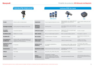 Honeywell Scanning & Mobility Guía de productos es-la | PDF