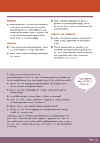 High School Math--Parent's Guide to Student Success | PDF