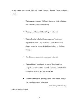 Emory Healthcare | PDF