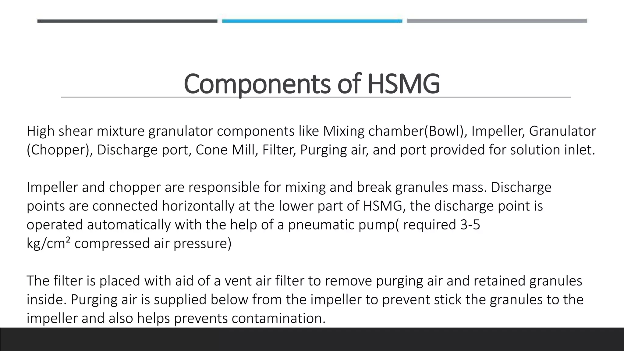 HSMG RMG High Shear Mixer Granulator | PPSX