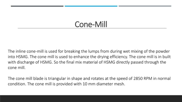 HSMG RMG High Shear Mixer Granulator | PPSX