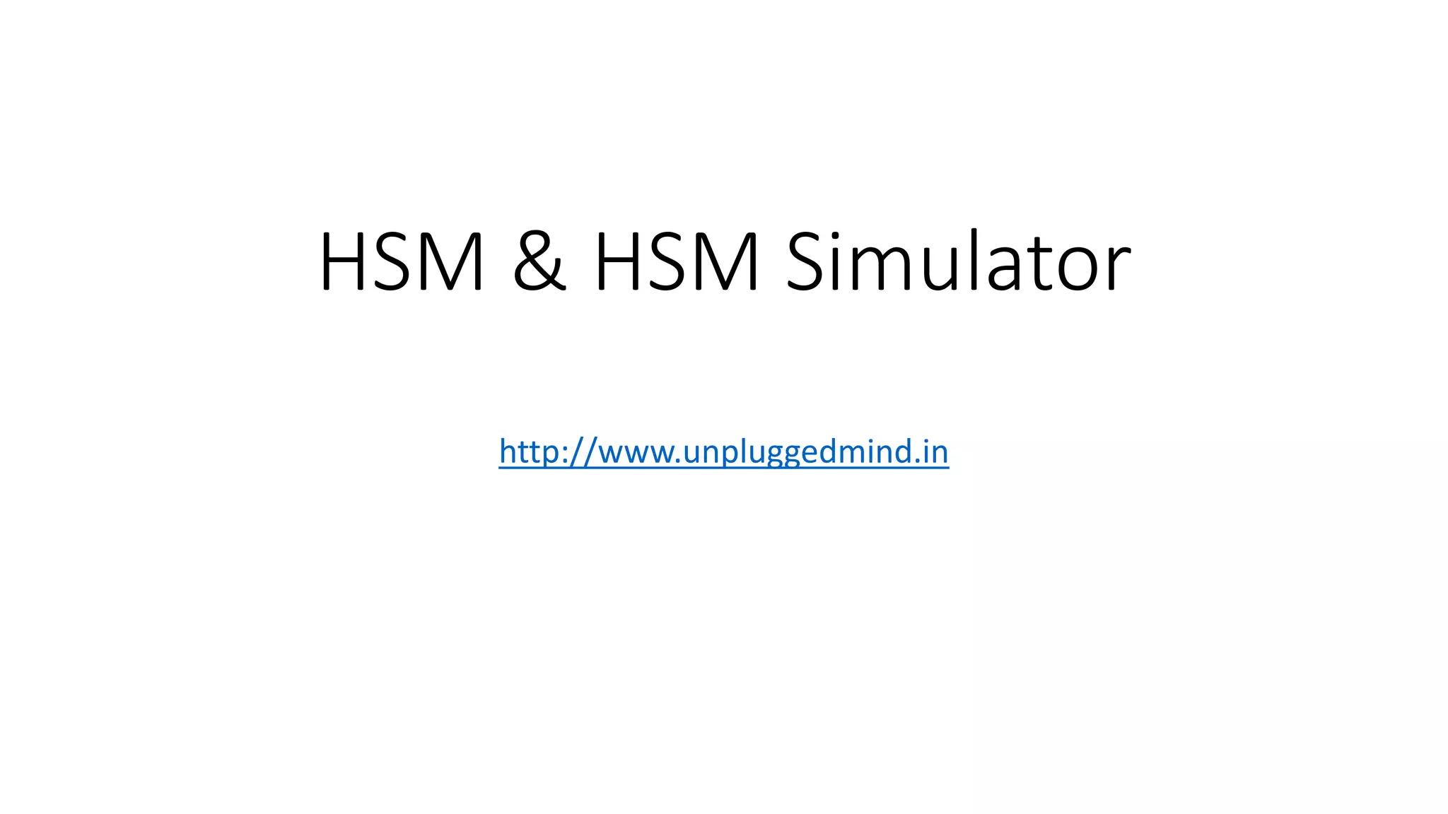 HSM (Hardware Security Module) | PPTX