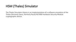 HSM (Hardware Security Module) | PPTX