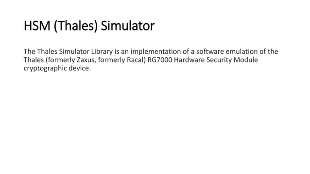 HSM (Hardware Security Module) | PPTX