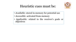 Heuristic-systematic model (HSM) of persuasion | PPTX | Science