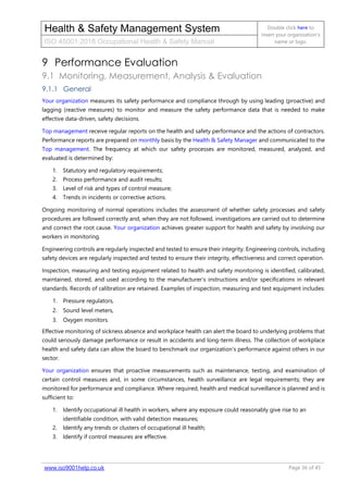 Hsms health & safety manual template | PDF