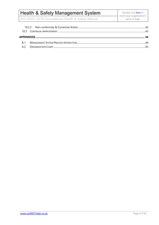 Hsms health & safety manual template | PDF | Business | Business and ...