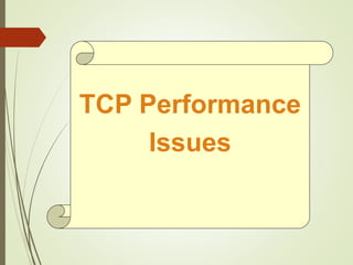 TCP/IP performance over Optical Fiber | PPT