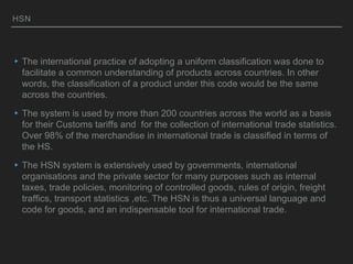 HSN and Central Excise Tariff Act | PPTX
