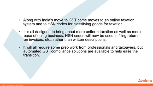 HSN codes for goods and service tax (GST) in india | PPTX