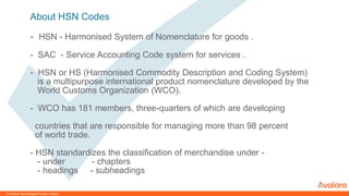HSN codes for goods and service tax (GST) in india | PPTX