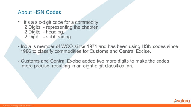 PPT on HSN Codes for educational purposes | PPT