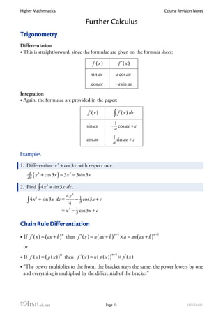 Hsn course revision notes | PDF