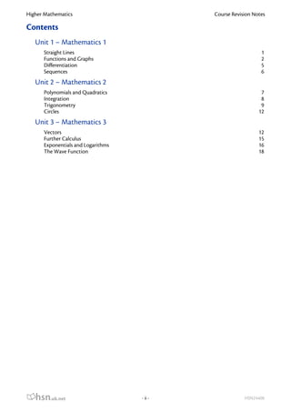 Hsn course revision notes | PDF