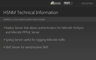 Hot Spot Network Manager | PPT
