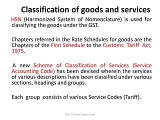 Hsn and sac of gst | PPSX