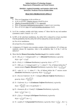 Hso201 a practice problem set 3-2015-16-ii | PDF