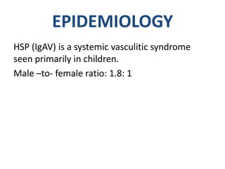 Henoch-Schönlein purpura (HSP) | PPTX