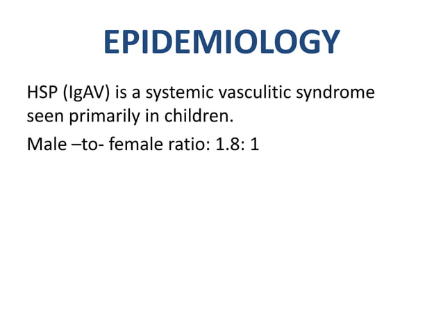 Henoch-Schönlein purpura (HSP) | PPTX