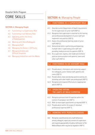 HSP Core Skills Module | PDF