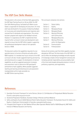 HSP Core Skills Module | PDF