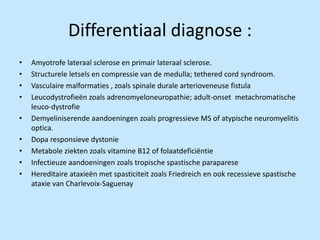 Hereditaire Spastische Paraparese - Dr. D. Peeters | PPTX