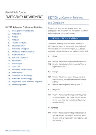 HSP Emergency Department Module | PDF