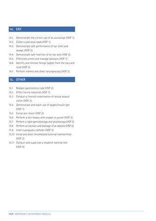 HSP Emergency Department Module | PDF