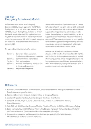 HSP Emergency Department Module | PDF