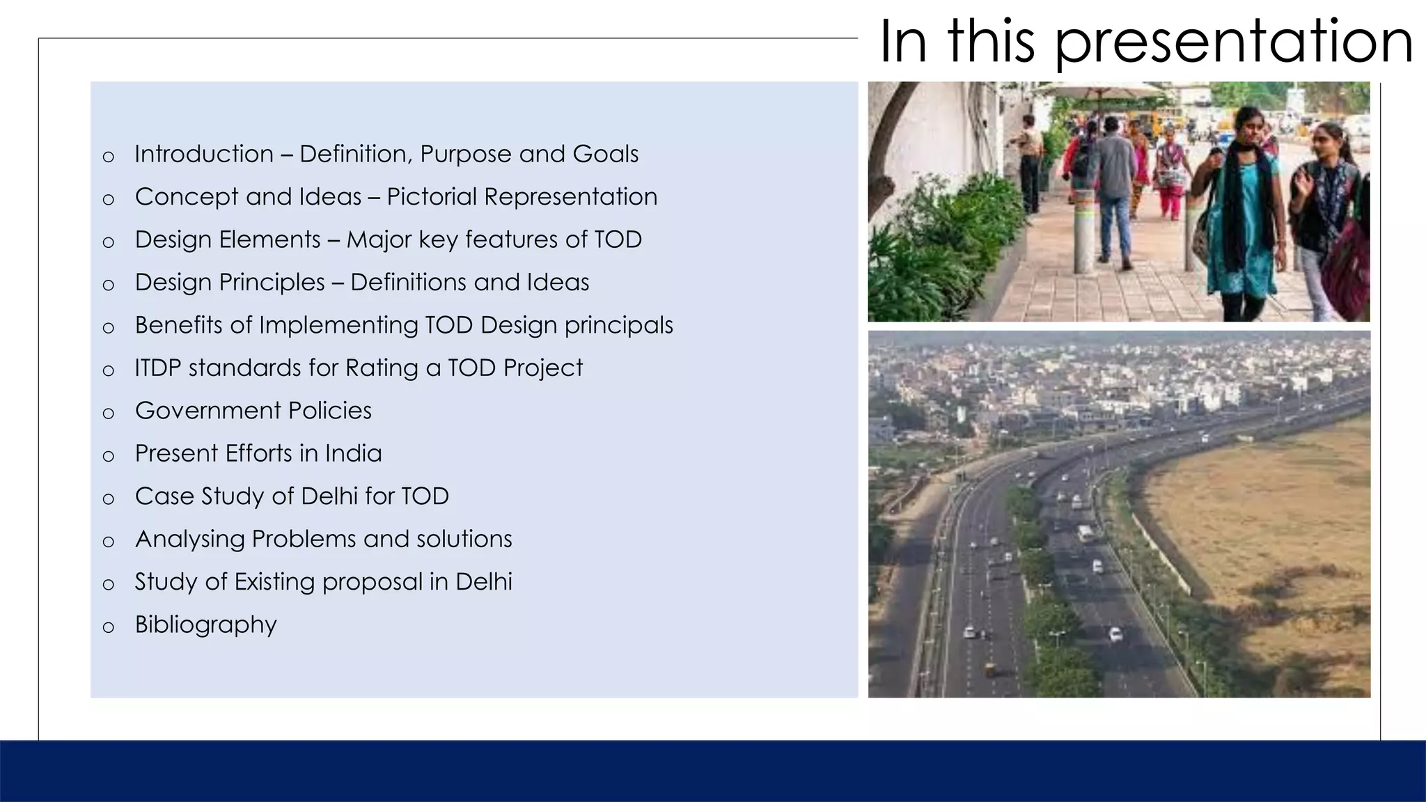 Transit Oriented Development - TOD - Human Settlement Planning ...