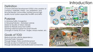 Transit Oriented Development - TOD - Human Settlement Planning ...