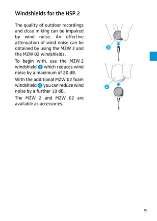Sennheiser HSP 2-EW Headset oni-directional microphone | PDF | Digital ...