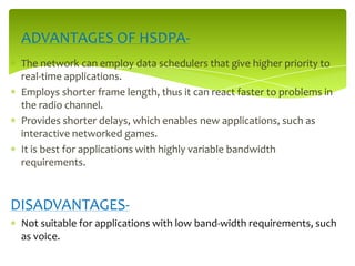 Hspa and hsdpa | PPTX