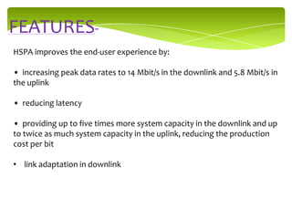 Hspa and hsdpa | PPTX