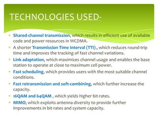 Hspa and hsdpa | PPTX