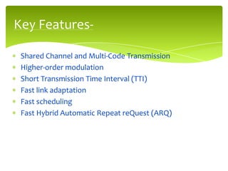 Hspa and hsdpa | PPTX