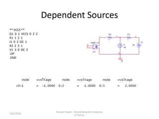 HSpice Essential Examples | PPTX