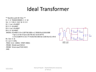 HSpice Essential Examples | PPTX