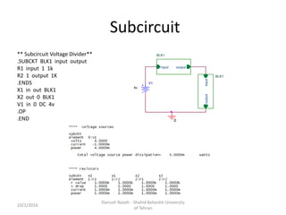 HSpice Essential Examples | PPTX